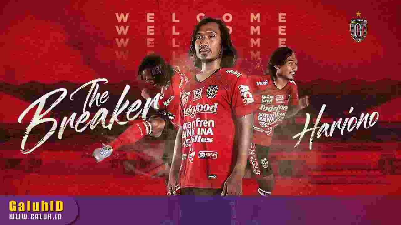 Resmi, Bali United Perkenalkan Hariono sebagai Pemain Baru - Galuh.ID